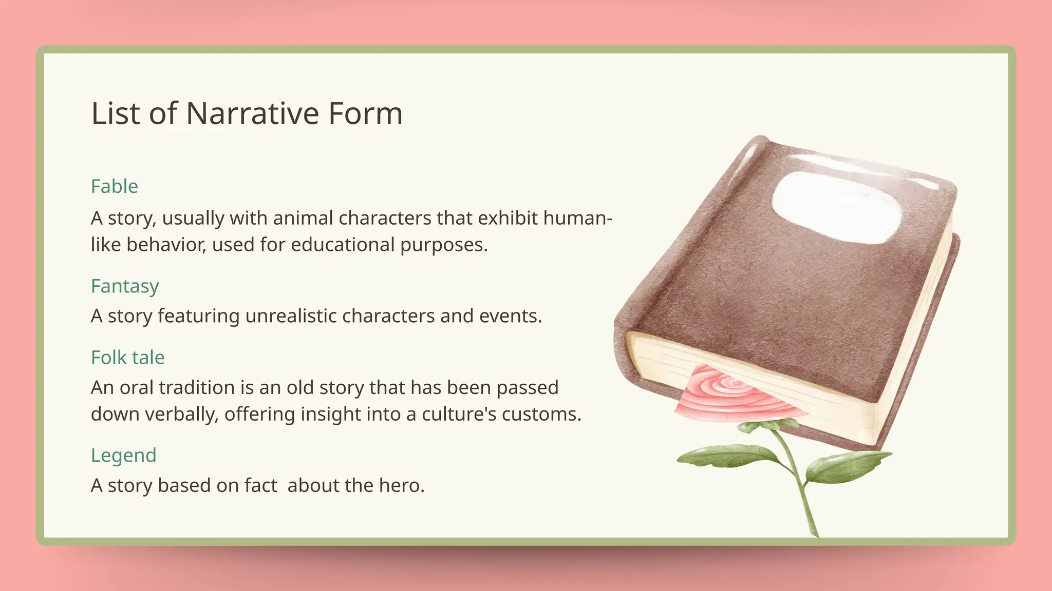 Narrative Text Education Presentation In Pastel Cute Style.pptx