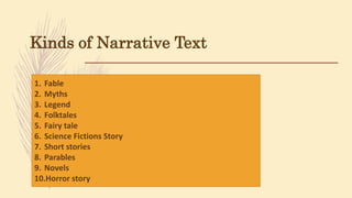 Narrative text etm tita dentiani | PPT
