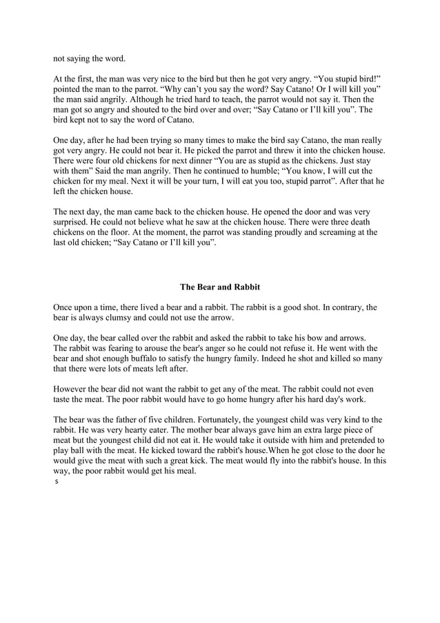 Narrative text jenis | DOCX