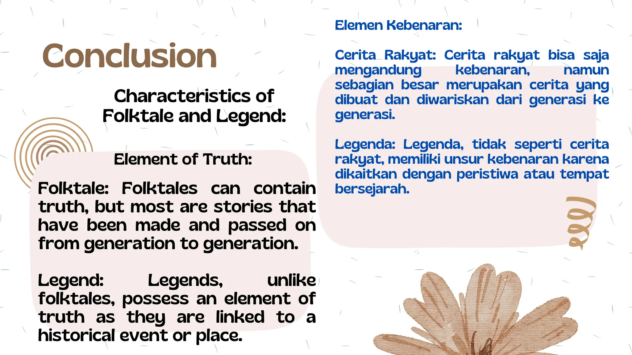 Narrative Text legend dan folktale SMP kelas 8 materi ajar | PDF