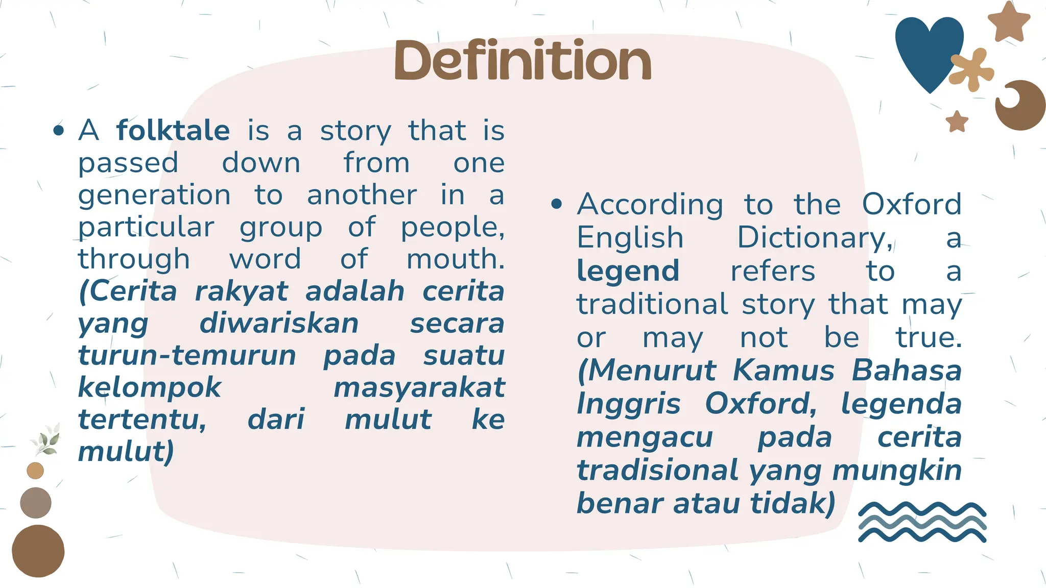 Narrative Text legend dan folktale SMP kelas 8 materi ajar | PDF