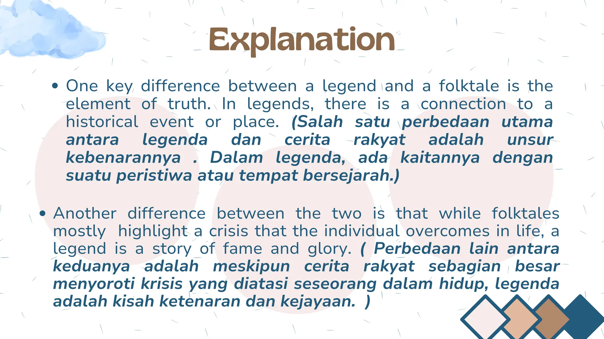 Narrative Text legend dan folktale SMP kelas 8 materi ajar | PDF