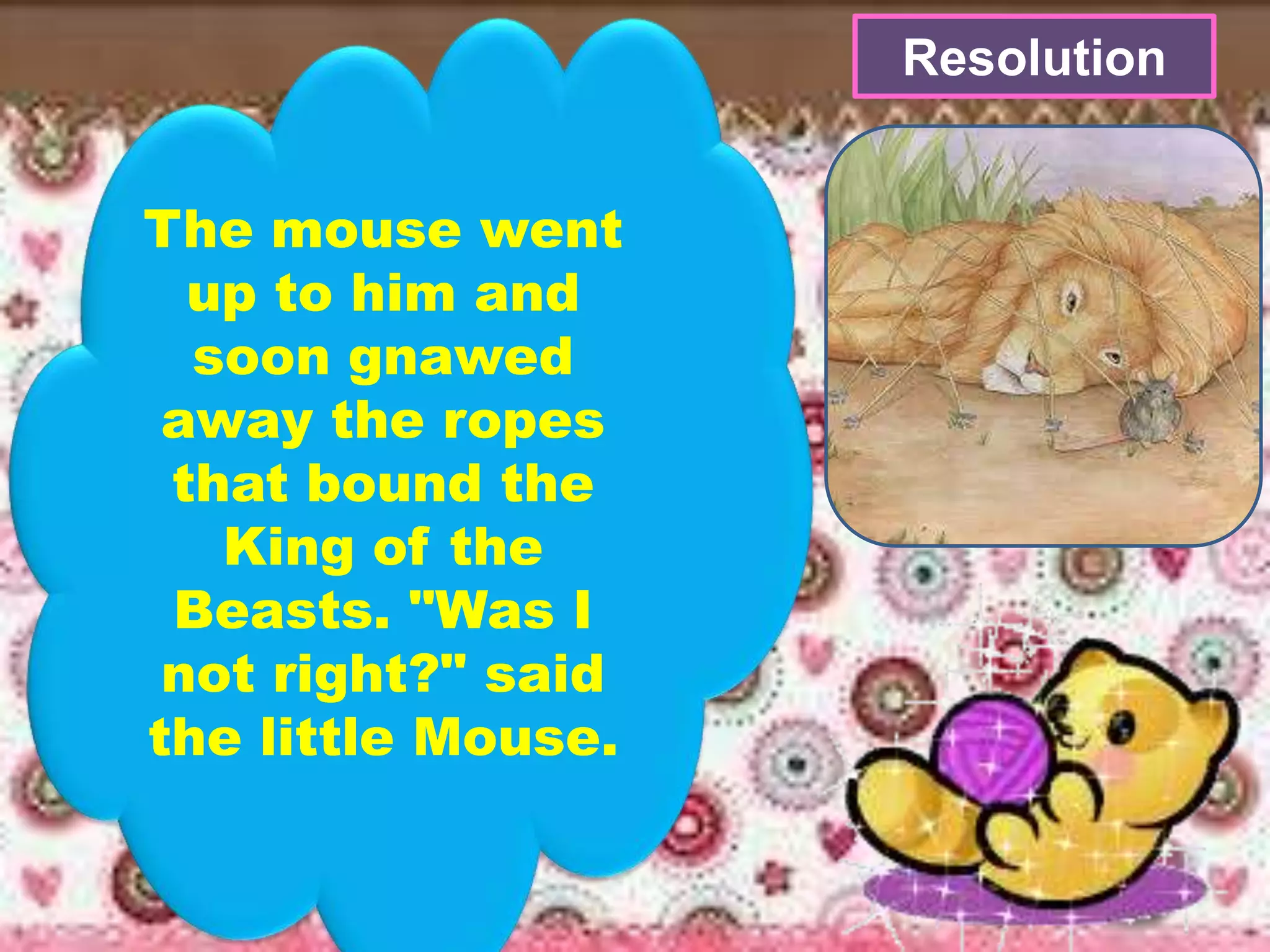 The Lion and The Mouse story | PPTX