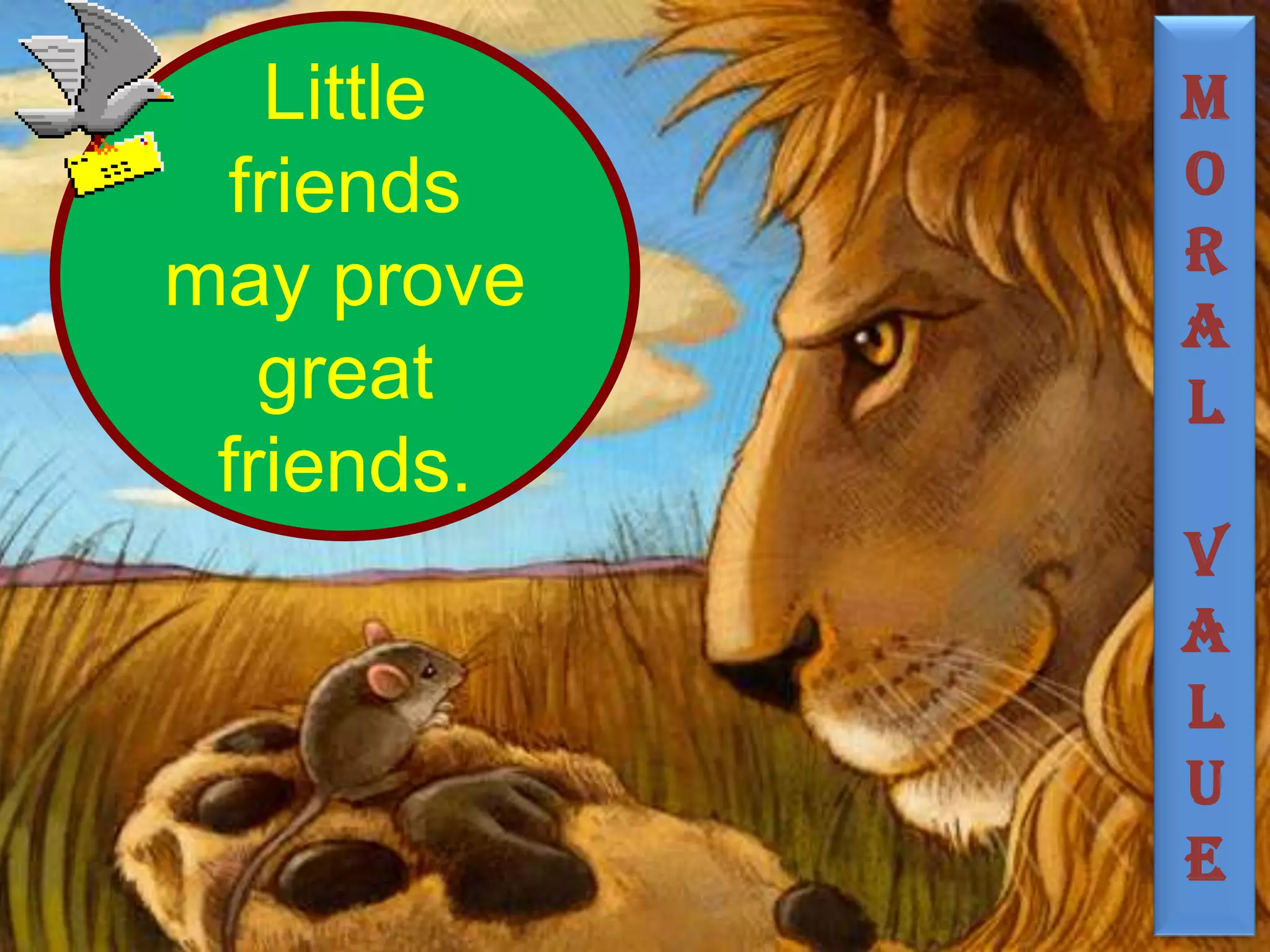 The Lion and The Mouse story | PPTX