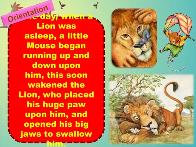 The Lion and The Mouse story | PPTX | Cats | Pets