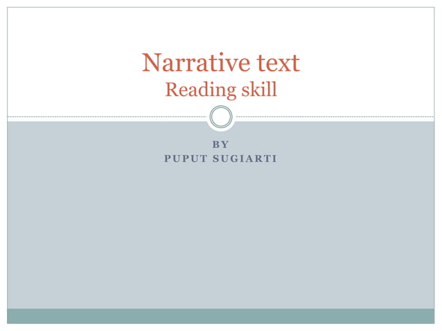 Narrative text ppt | PPT