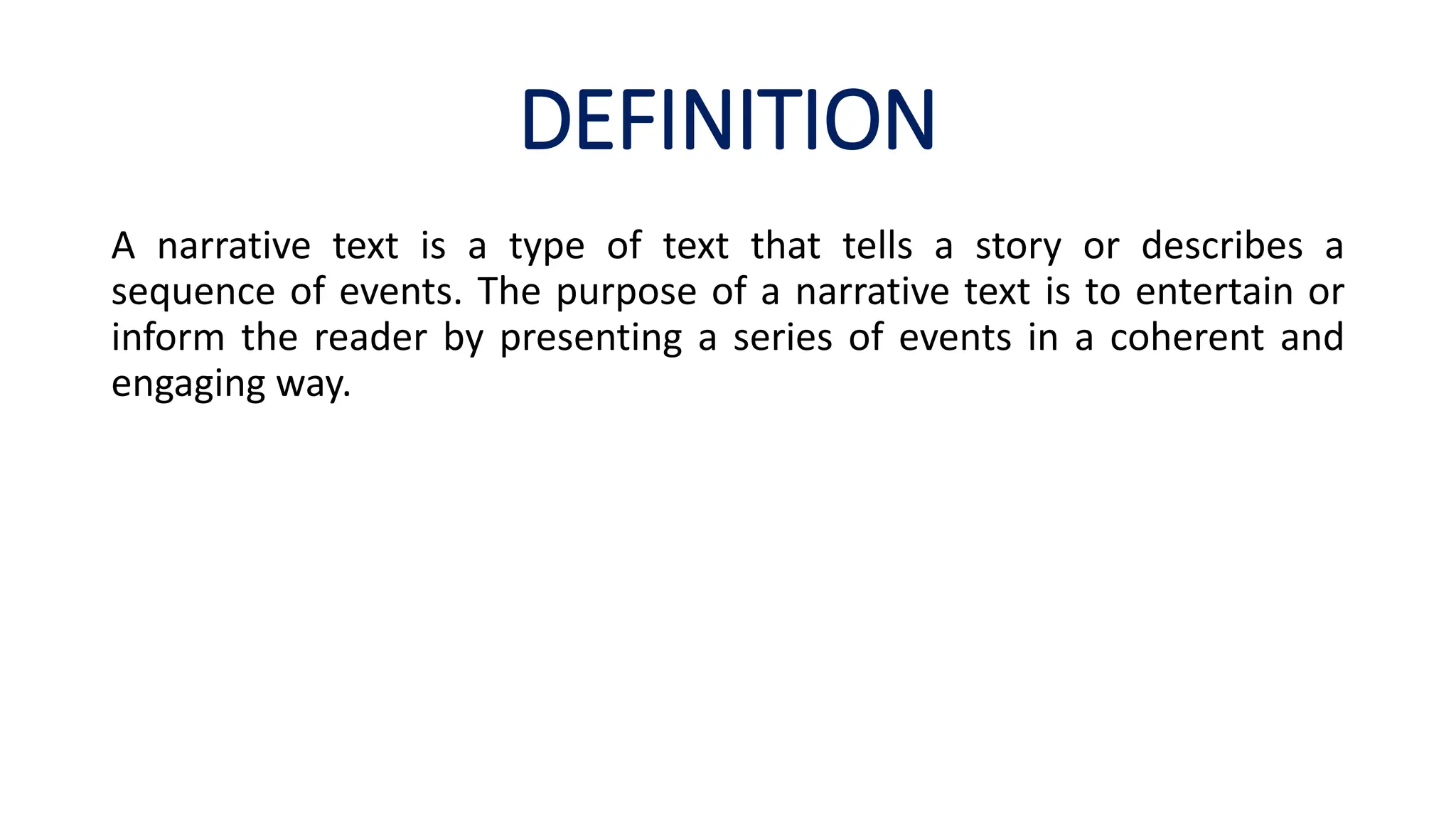 NARRATIVE TEXT ppt.pdf for assessment teaching | PPT NARRATIVE TEXT ppt.pdf for assessment teaching | PPT