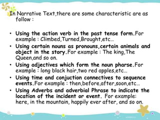 Narrative text presentation | PPTX