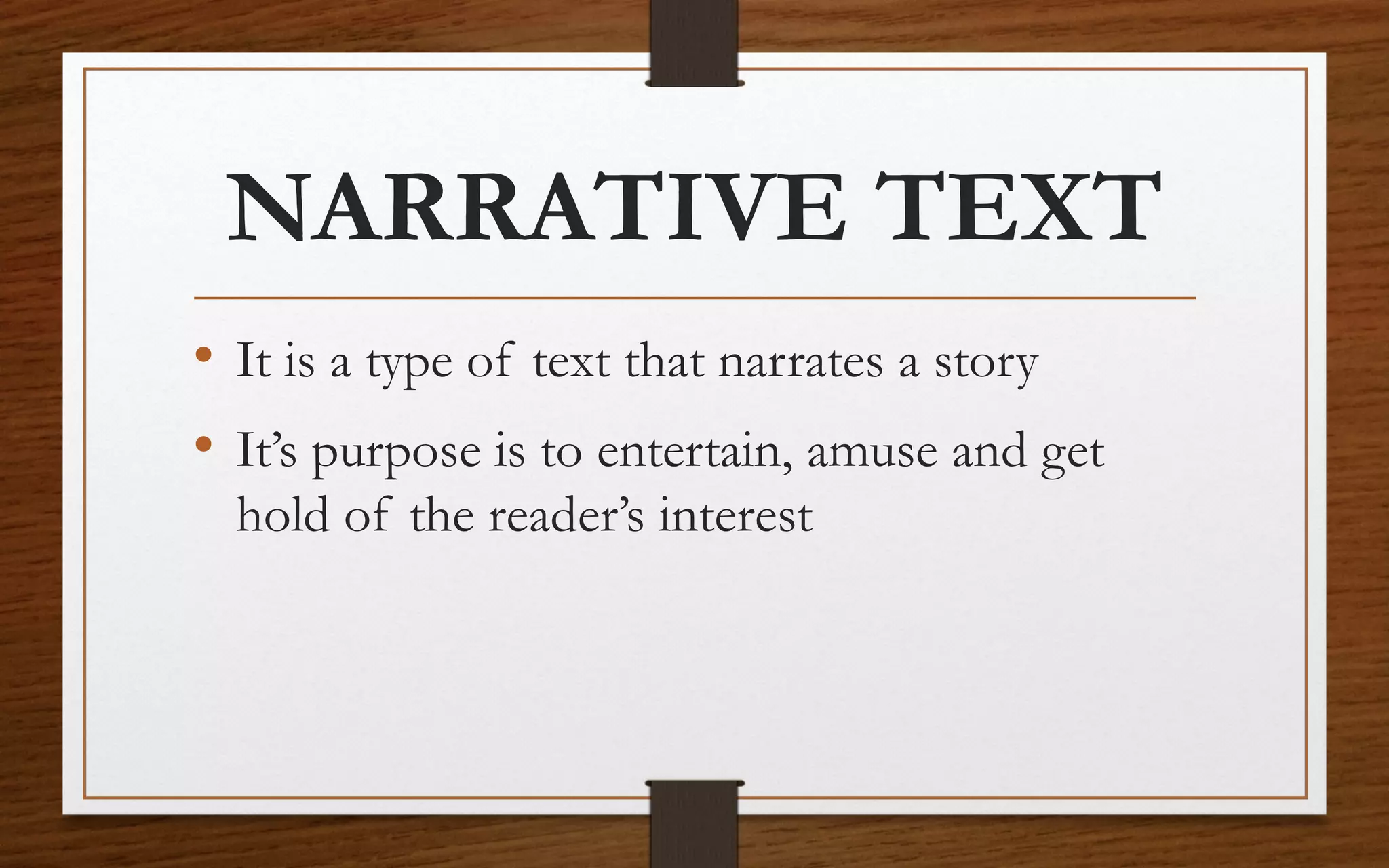 English 8 - Narrative Texts | PPT