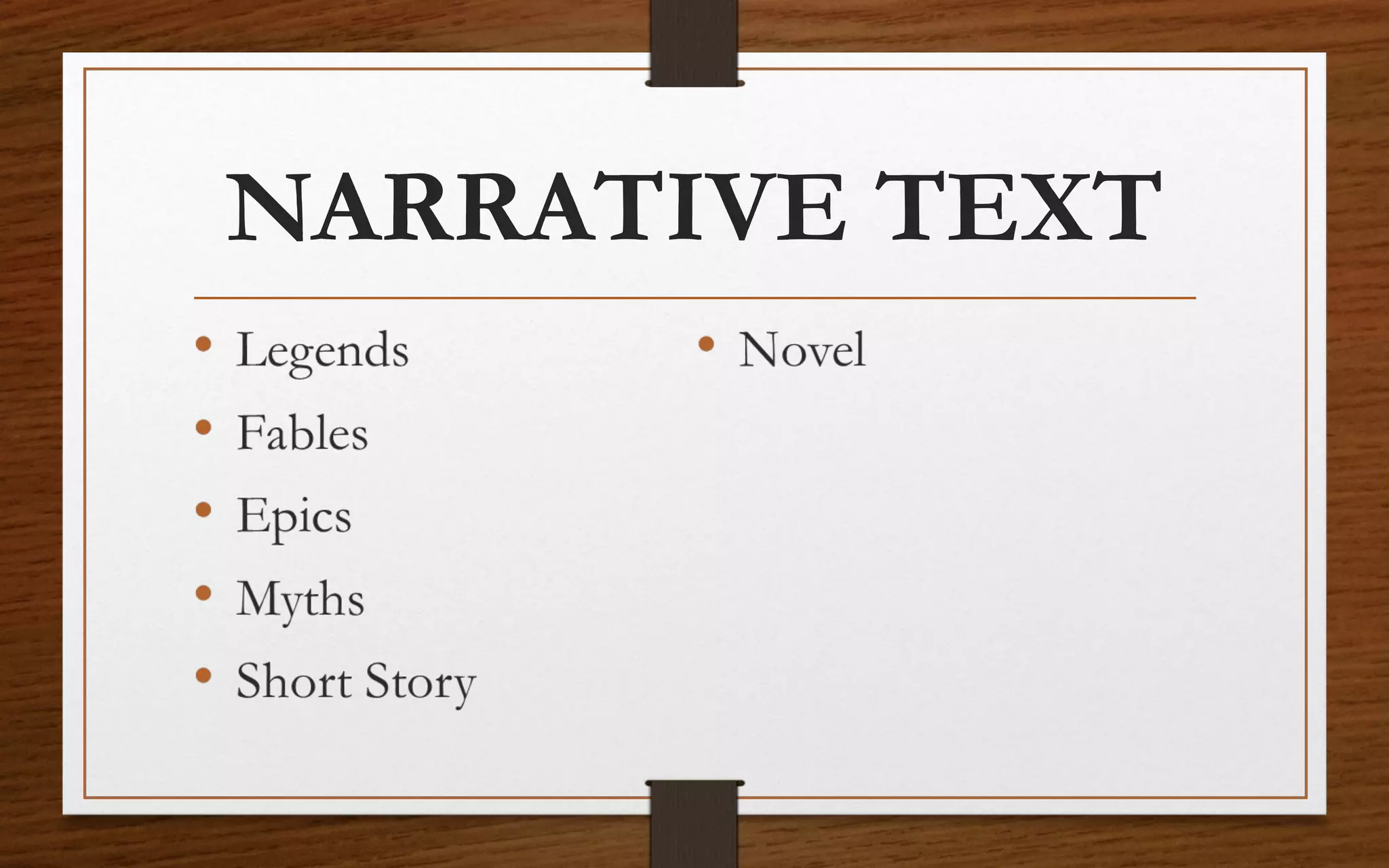 English 8 - Narrative Texts | PPT