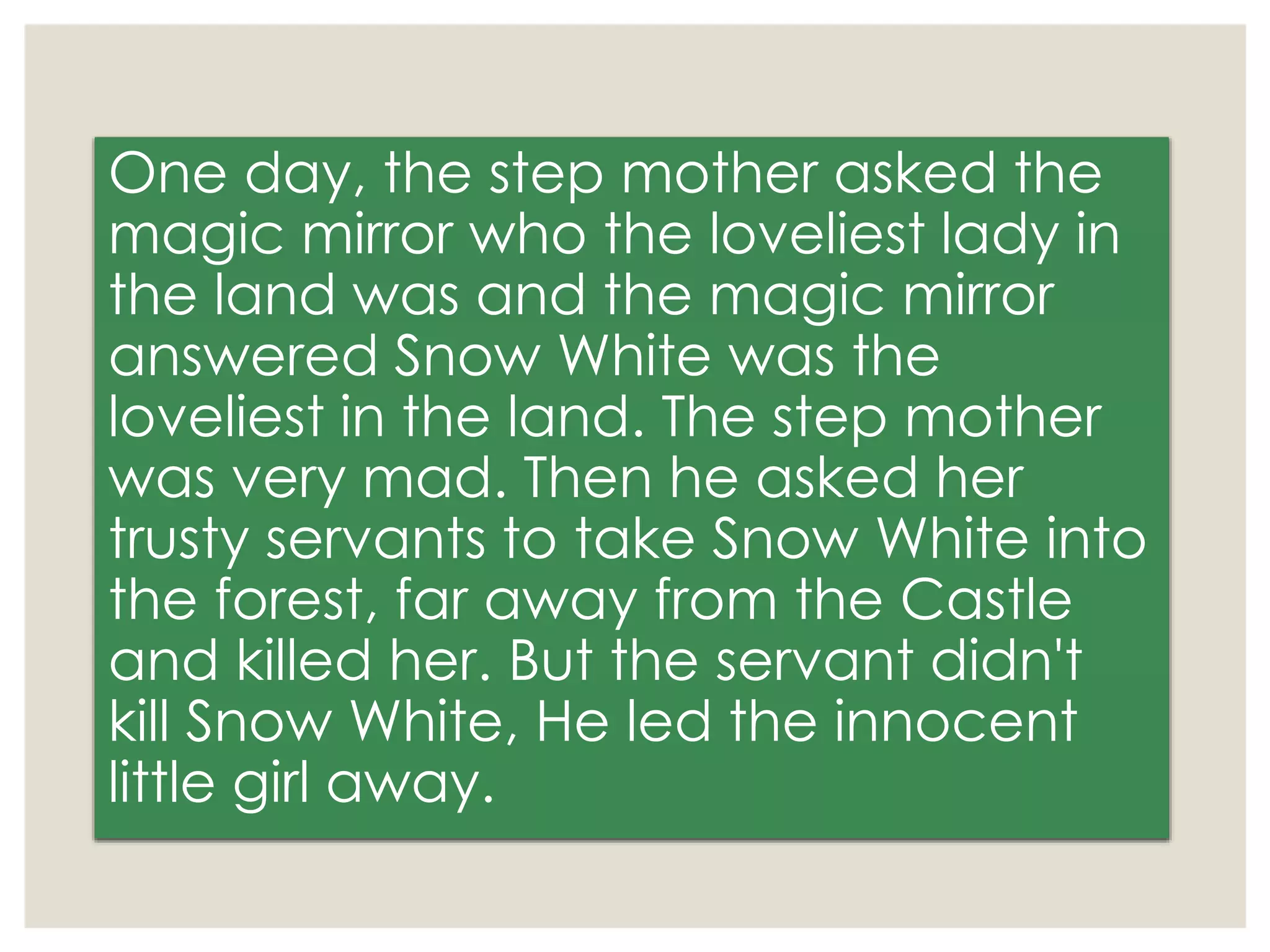 Narrative text Snow White | PPTX