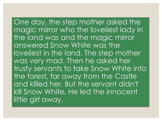 Narrative Text Snow White Ppt