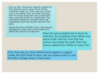 Narrative text Snow White | PPTX