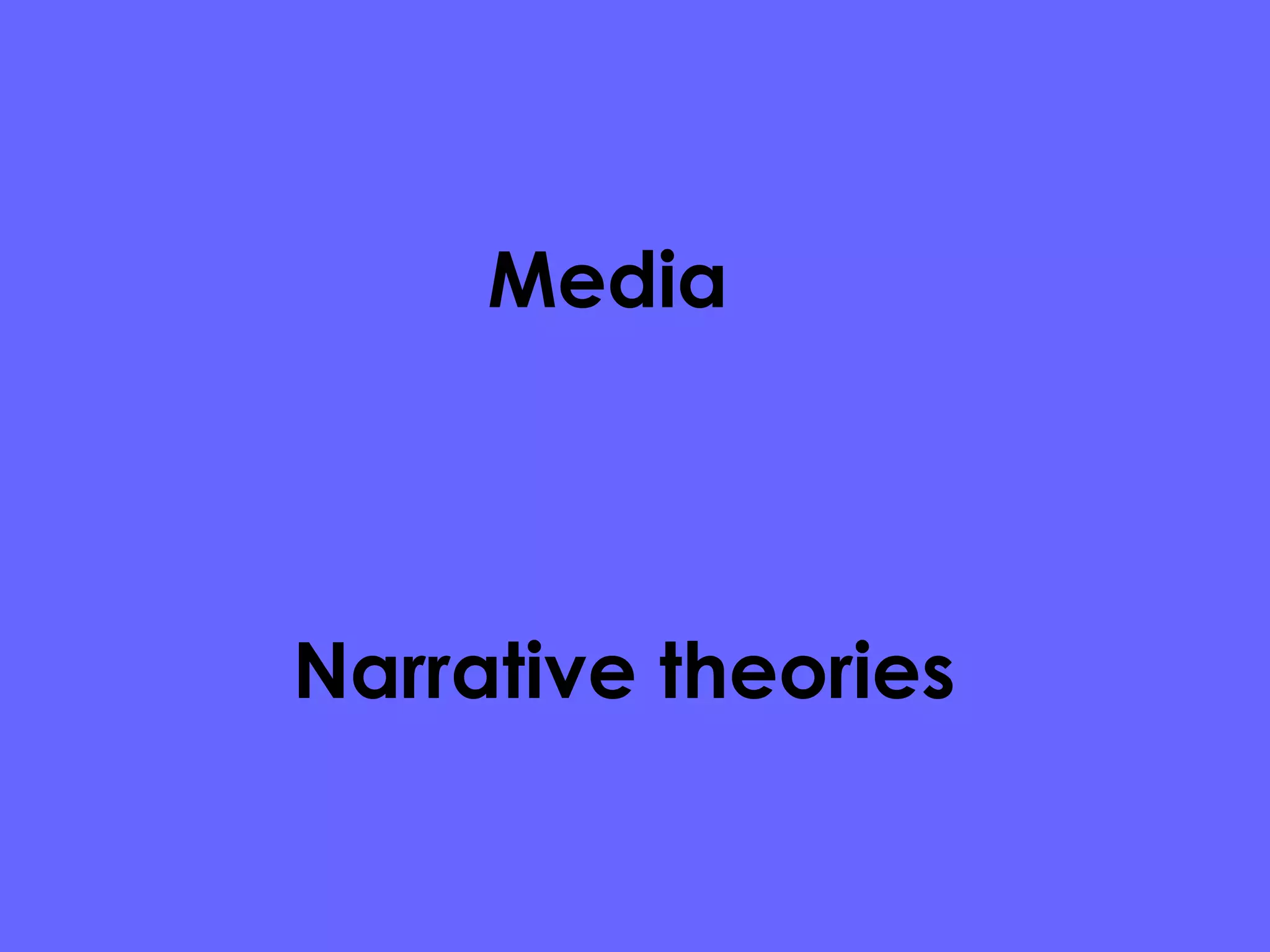 Narrative theories | PPT