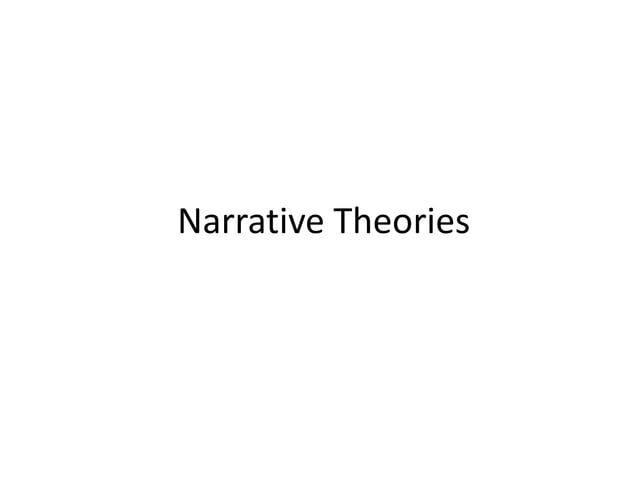 Narrative Theories | PPTX | Fantasy | Genres