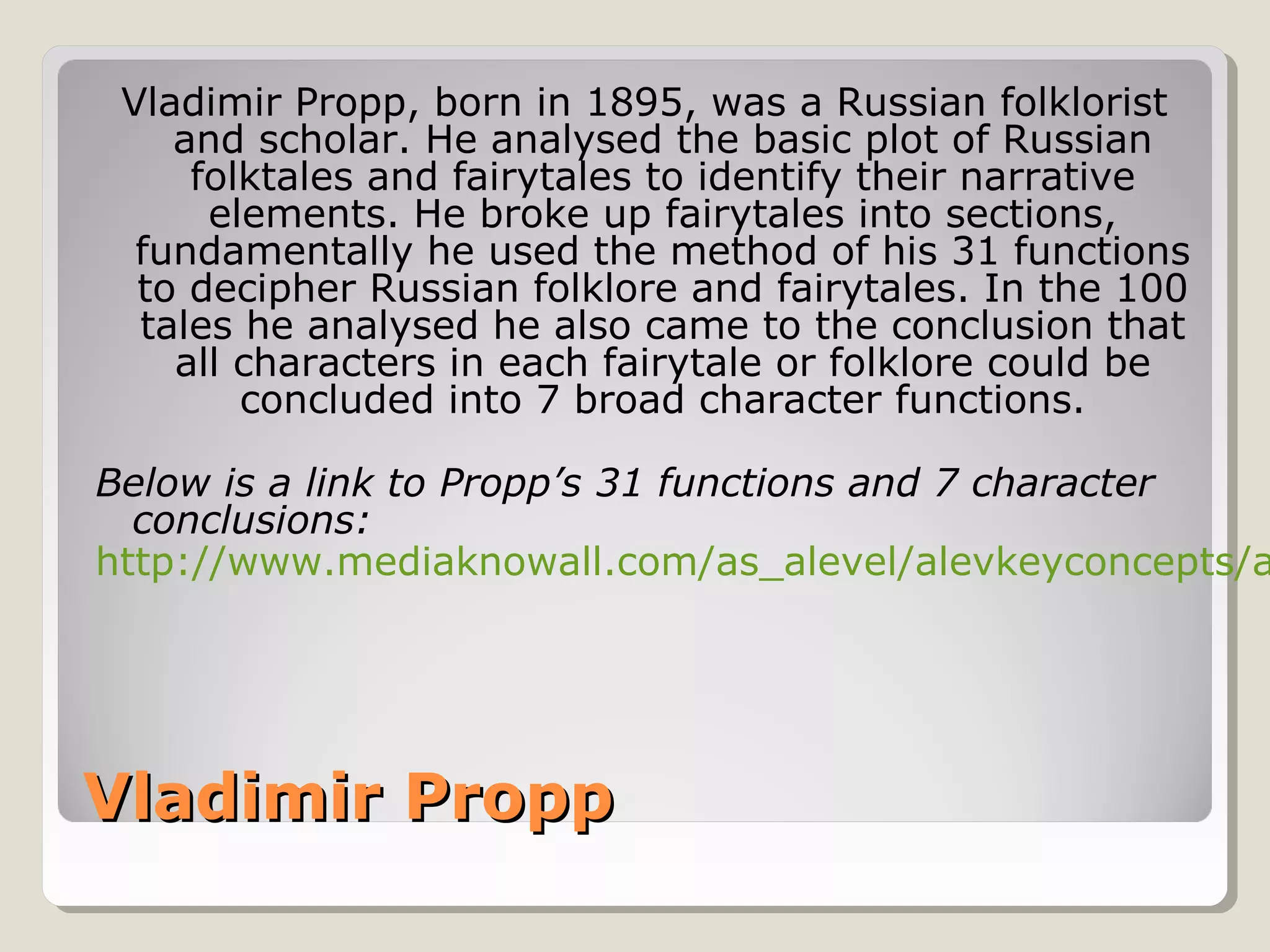 Narrative theories | PPT | Pop Culture