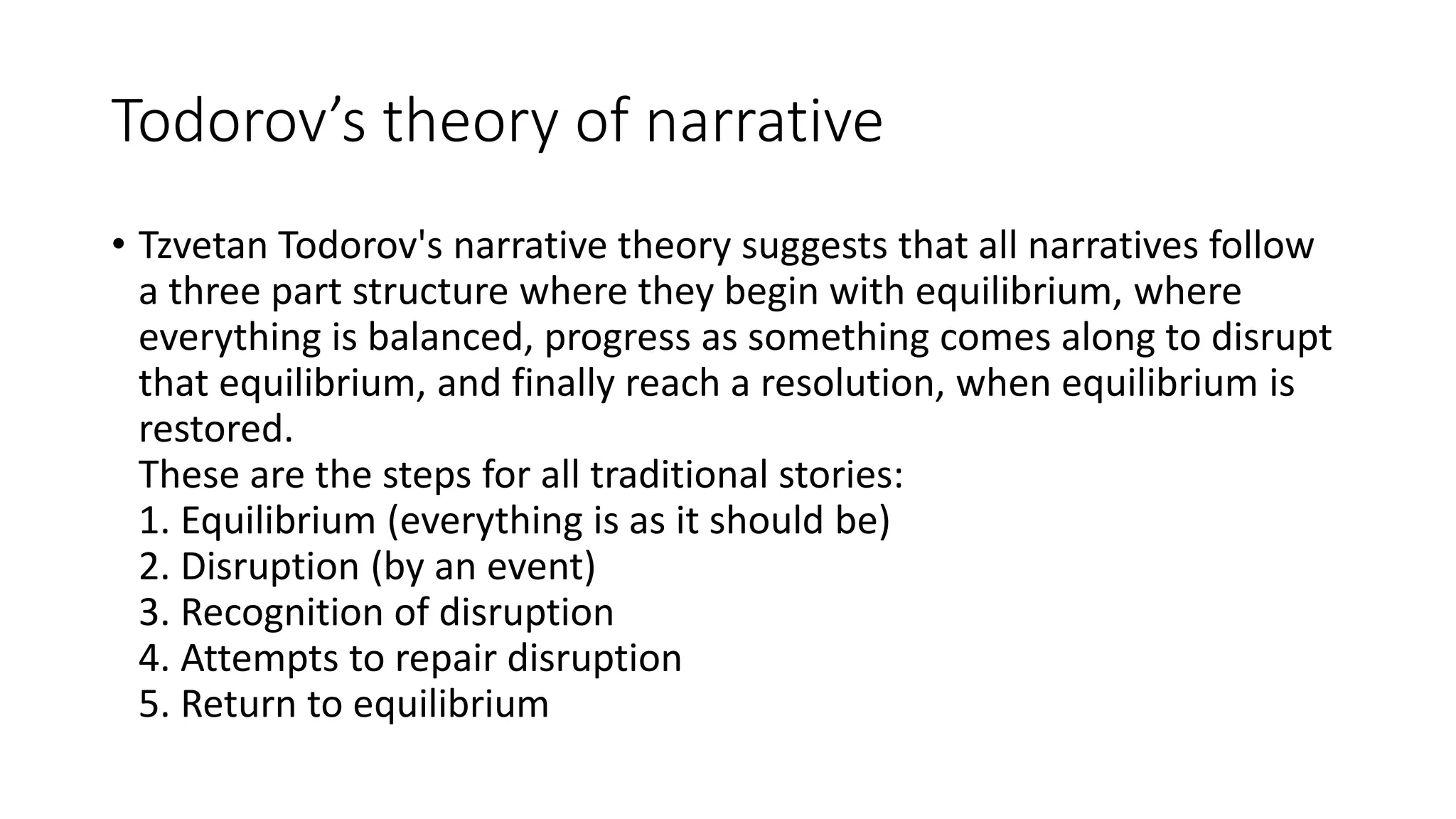 Narrative theories | PPTX | Genres