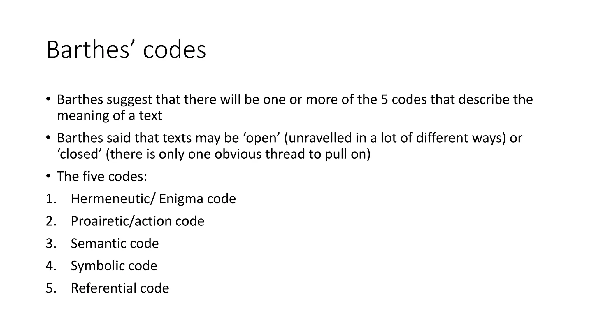 Narrative theories | PPTX | Genres