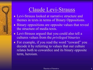 Narrative theories - GCSE Film | PPTX