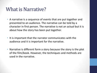 Narrative theories - 1 | PPT