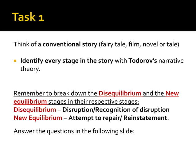 GCSE Narrative theories 2 | PPT