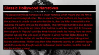 Narrative theories applied in ‘Psycho’ | PDF