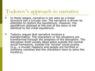 Narrative theories brief version | PPT