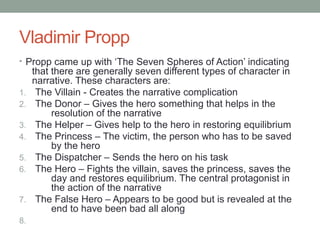 Narrative Theorists | ODP | Screenwriting | Content Production