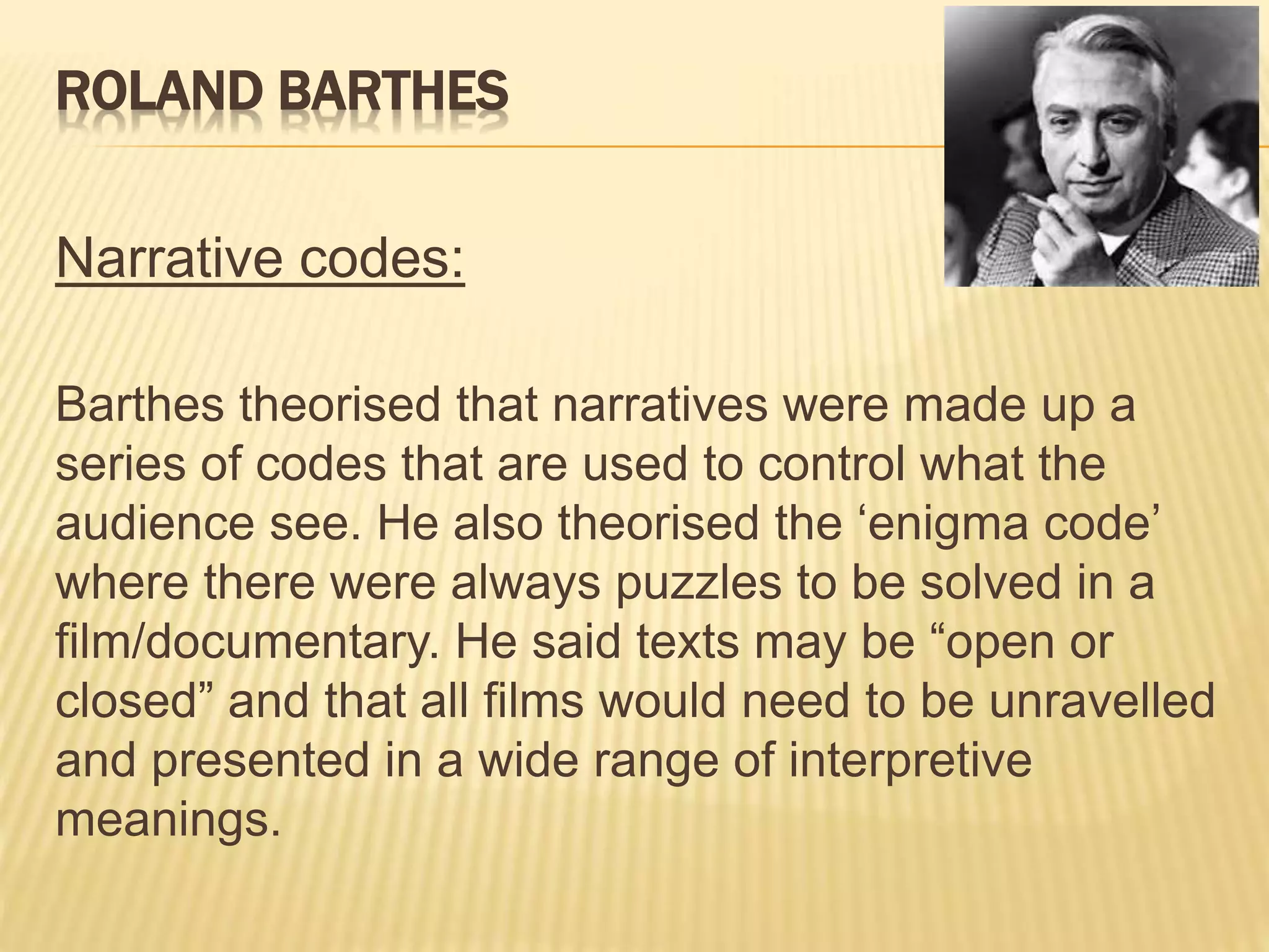 Narrative theorists post 5 | PPTX