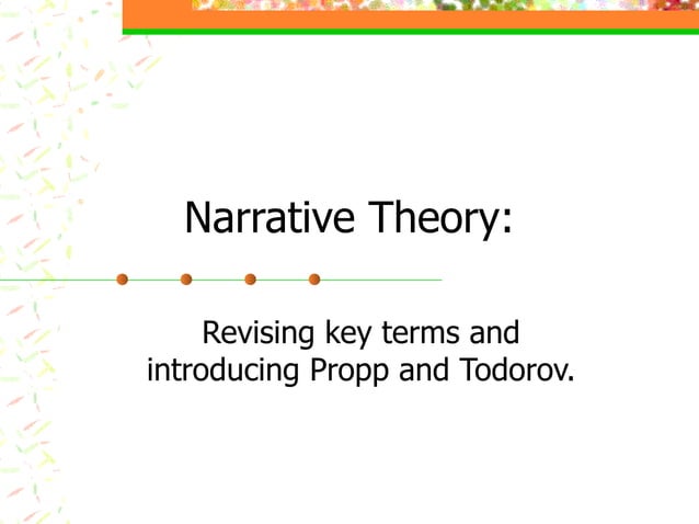 Narrative Theory | PPT