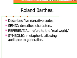 Narrative Theory | PPT
