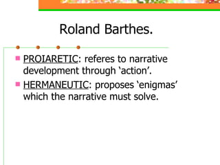 Narrative Theory | PPT