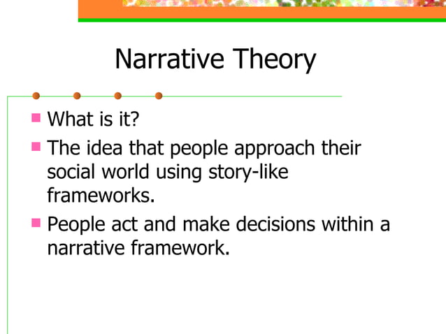 Narrative Theory | PPT
