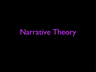 Narrative Theory | PPT