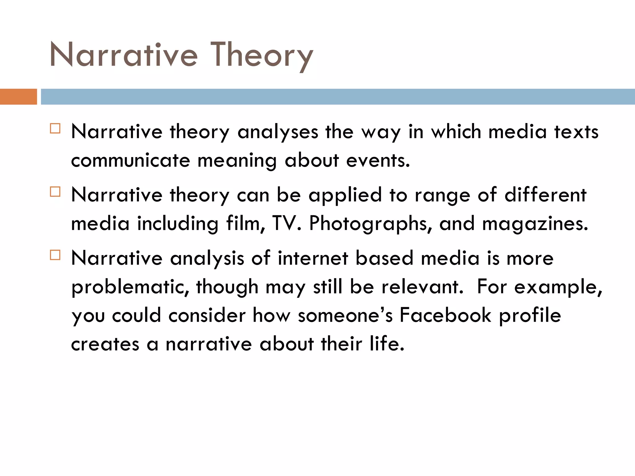 Narrative theory | PPT