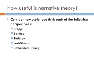 Narrative theory | PPT