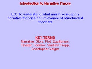 Narrative theory | PPT