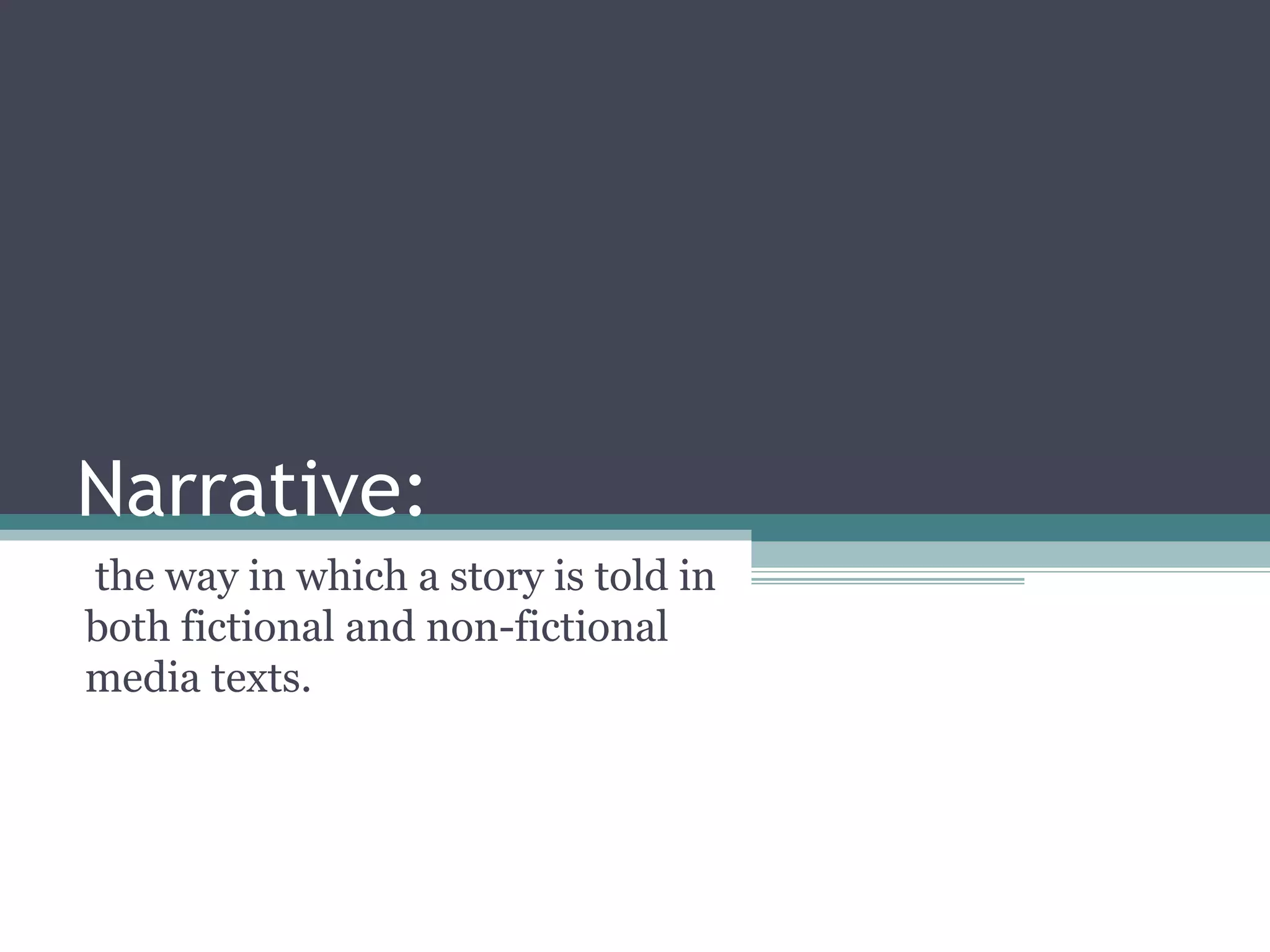 Narrative theories | PPT