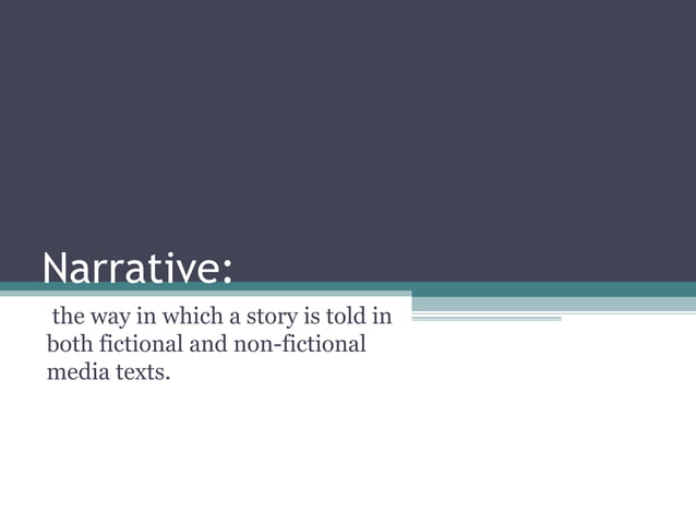 Narrative theories | PPT