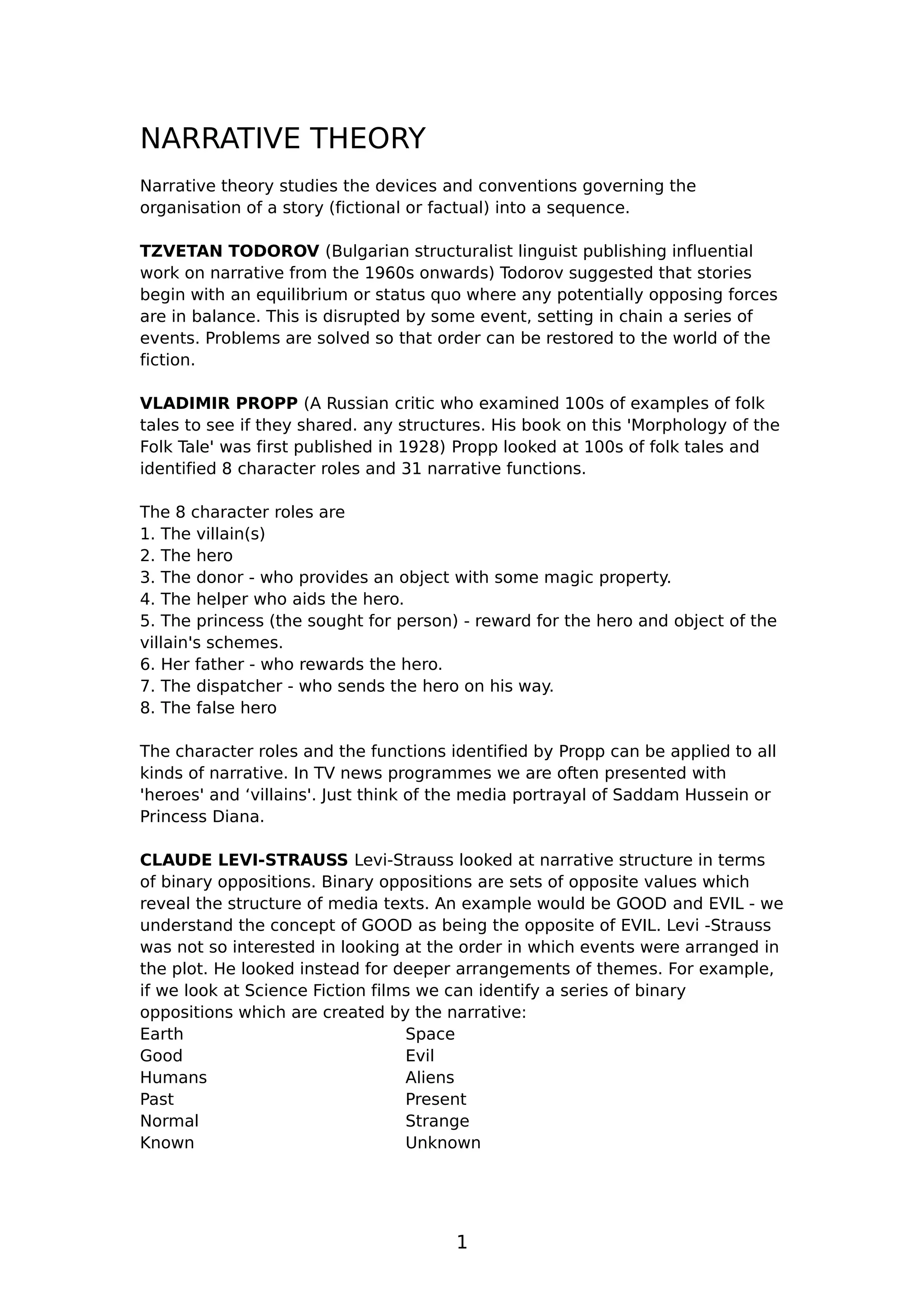 Narrative theory | PDF