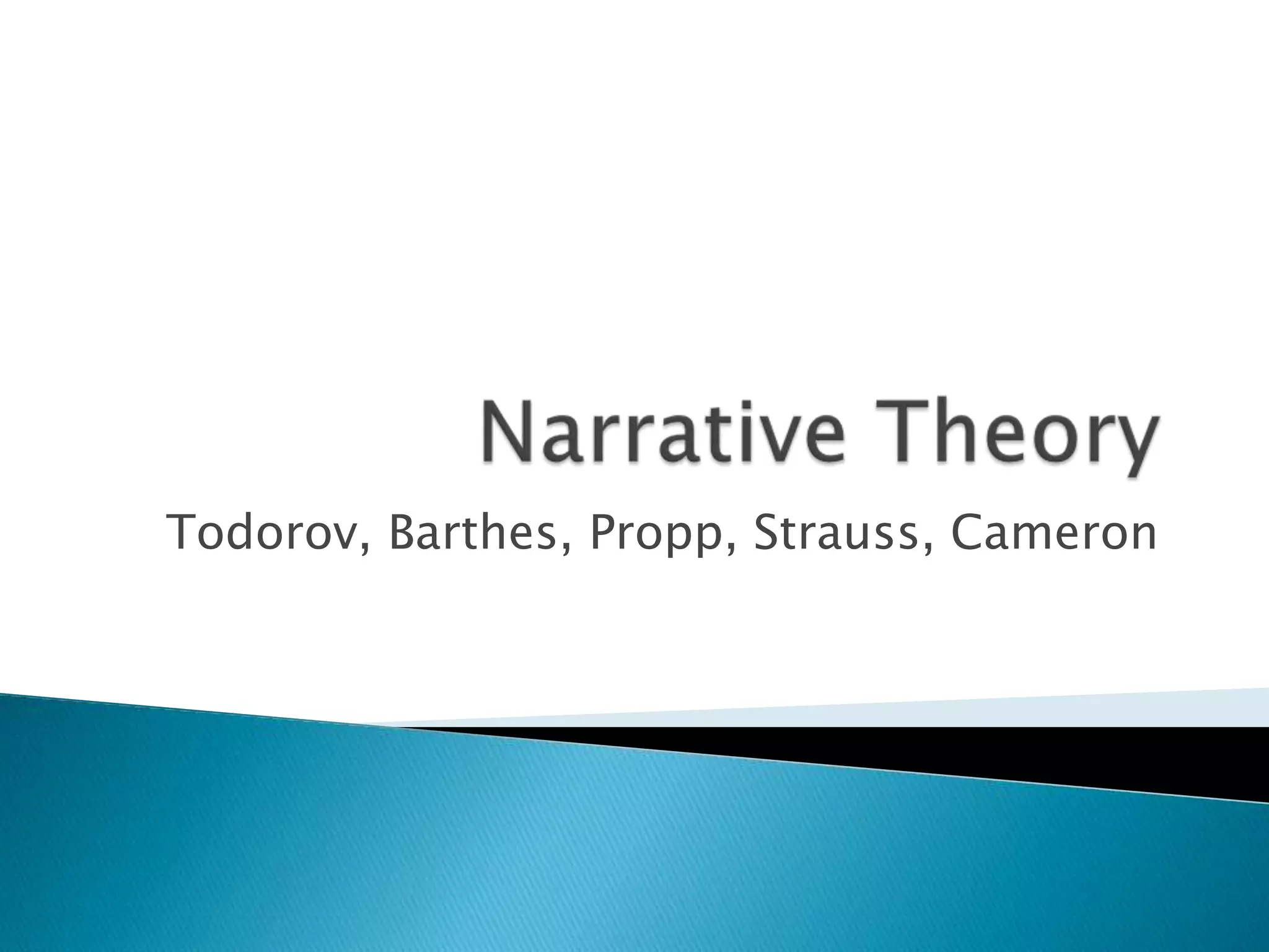 Narrative theory | PPT