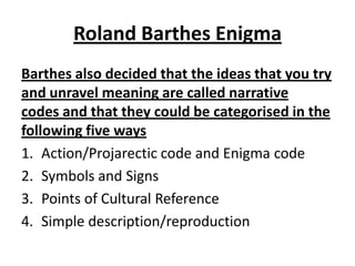 Narrative theory | PPTX | Hobbies & Interests