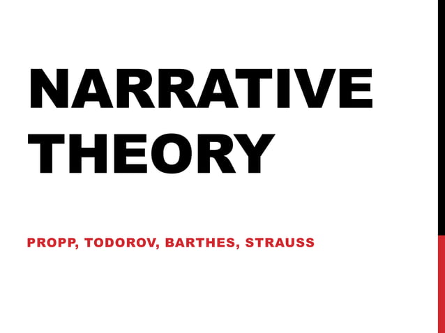 Narrative theory | PPTX