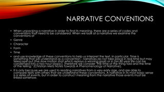 Narrative Theory | PPTX