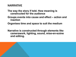 Narrative theory | PPTX | Drama | Genres