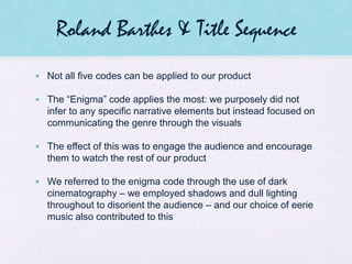 Narrative theory - Ceren&Kerry | PPTX | Fantasy | Genres