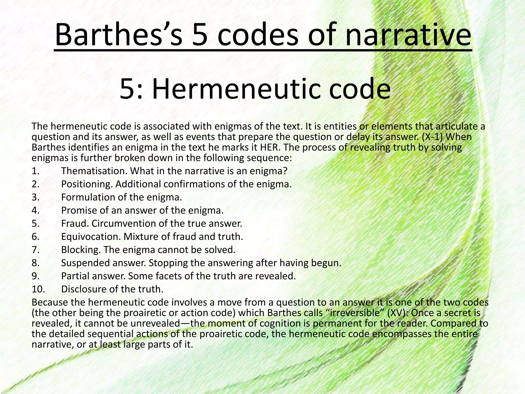 Narrative theory | PPT