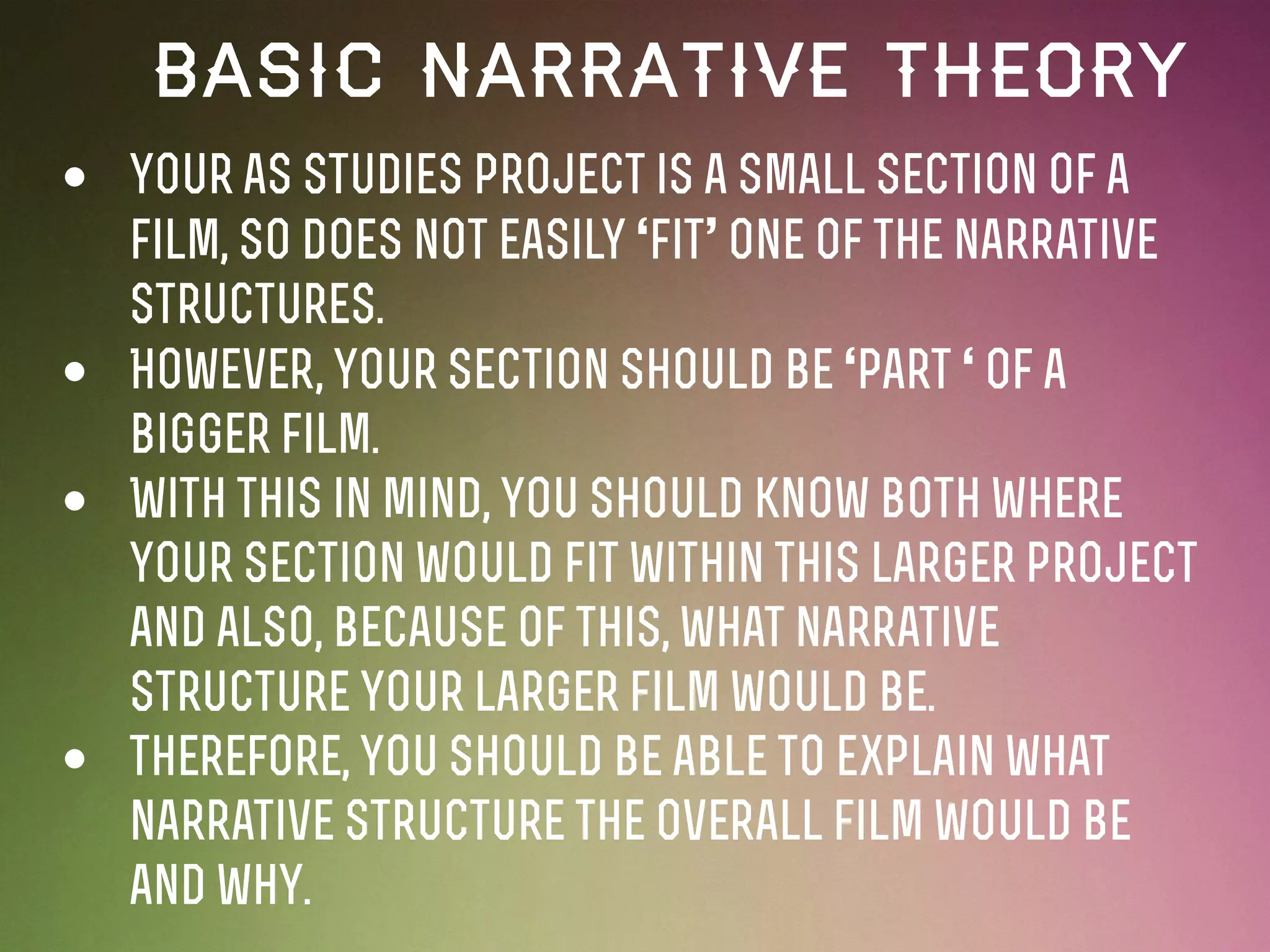Media Studies Narrative Theory Revision for Music Video and Fiction ...