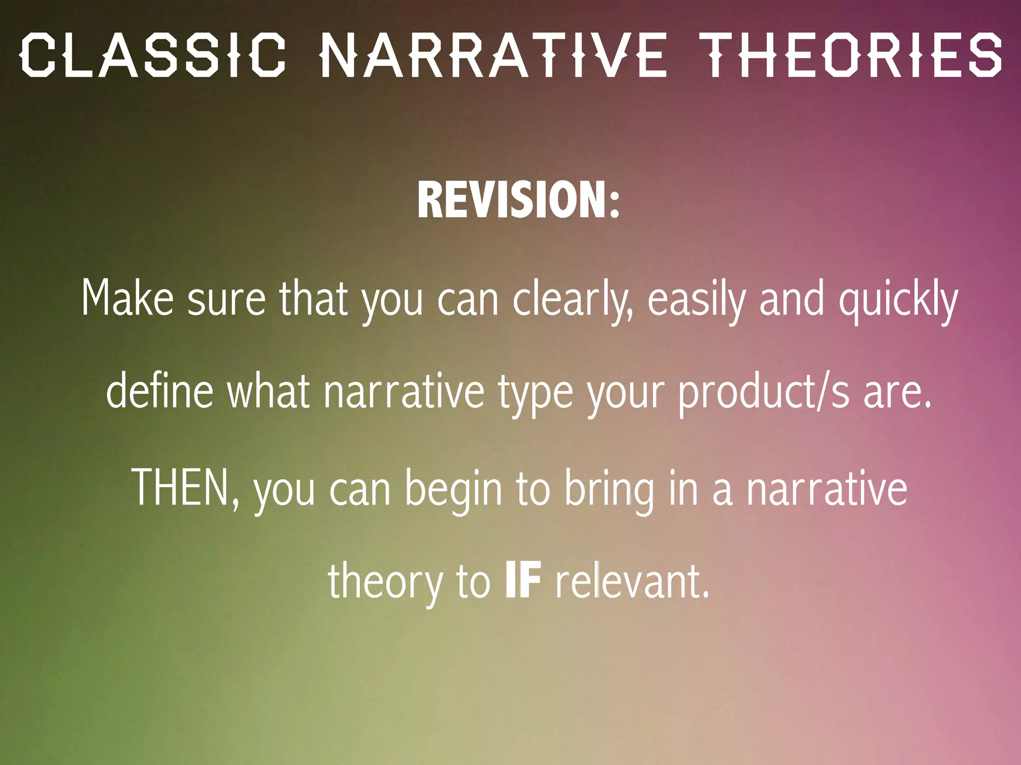 Media Studies Narrative Theory Revision for Music Video and Fiction ...