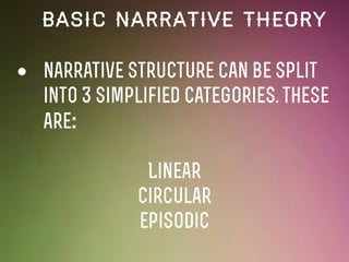 Media Studies Narrative Theory Revision for Music Video and Fiction ...